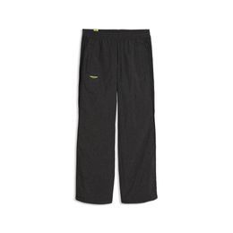 Sporthose Puma "Puma x ASTON MARTIN ARAMCO F1 TEAM Lifestyle T7 Oversized Hose", Herren, Gr. L, Normalgr&ouml;&szlig;en, schwarz, Obermaterial: 7% Polyester, 93% Nylon. Taschenfutter: 7% Polyester, 93% Nylon. Einsatz: 100% Nylon, unifarben, oversize, Hosen Sporthose