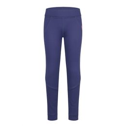 Thermoleggings Trollkids "GIRLS RONDANE WINTER TIGHTS", Kinder, Gr. 104, N-Gr, deep violet, schwarz pink, Web, Obermaterial: 82% Polyester, 18% Elasthan, Hosen