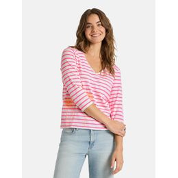 LIEBLINGSST&Uuml;CK T-Shirt LIEBLINGSST&Uuml;CK "TylaL", Damen, Gr. 4XL, 830, lovely pink, Obermaterial: 95% Baumwolle, 5% Elasthan, regular fit, V-Ausschnitt, Shirts T-Shirt, aus Baumwolle