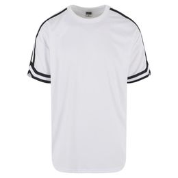 Urban Classics Herren Urban Classics T-Shirt &raquo; Herren Oversized Stripes Mesh Tee&laquo; 1 Stk. L