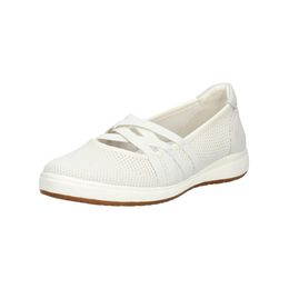 Riemchenballerina Josef Seibel "Josef Seibel Ballerinas Leder/Textil", Damen, Gr. 41, wei&szlig;, Leder, Textil, Schuhe Riemchenballerina