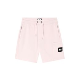 Shorts Weekend Offender "HAWKINS ZIP POCKET SHORT Herren", Herren, Gr. M, soft pink, Softshell, 100% Baumwolle, normal, Hosen Shorts, Shorts Herren, leichte Sommerhose, kurze Hose, Freizeitshorts, Sale
