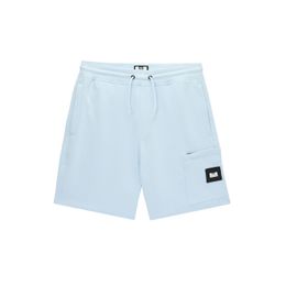 Shorts Weekend Offender "HAWKINS ZIP POCKET SHORT Herren", Herren, Gr. L, sky, Softshell, 100% Baumwolle, normal, Hosen Shorts, Shorts Herren, leichte Sommerhose, kurze Hose, Freizeitshorts, Sale