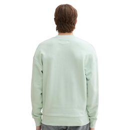 Tom Tailor Denim Herren Tom Tailor Denim Sweatshirt, mit Frontprint gr&uuml;n XXL
