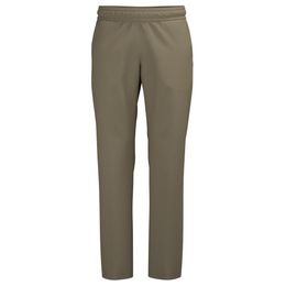 Jerseyhose TRIGEMA "TRIGEMA Hose DELUXE Baumwolle", Damen, Gr. L, Normalgr&ouml;&szlig;en, taupe, Single Jersey, 100% Baumwolle, Hosen Jerseyhose