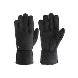 Lederhandschuhe Pearlwood "LANA", Damen, Gr. 7, schwarz, Schafsleder, unifarben, Handschuhe, Warm gef&uuml;ttert, Temperaturregulierend