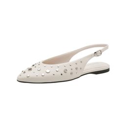 Ballerina Tamaris "Tamaris Ballerinas Lederimitat", Damen, Gr. 37, wei&szlig;, Lederimitat, Schuhe Ballerina