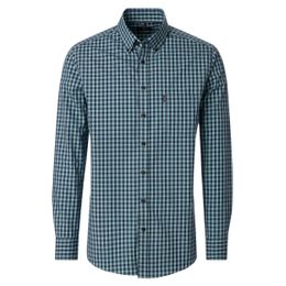 Langarmhemd Casamoda "Casamoda Freizeithemd kariert", Herren, Gr. S, Normalgr&ouml;&szlig;en, gr&uuml;n, 100% Baumwolle, kariert, comfort fit, Hemden