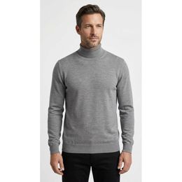 OLYMP Herren OLYMP Rollkragenpullover &raquo;OLYMP Strick Casual&laquo; grau L