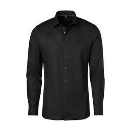 OLYMP Herren Businesshemd "OLYMP No. Six, Super Slim, Urban Kent", schwarz, Gr. 41, 97% Baumwolle, 3% Elastolefin, Hemden