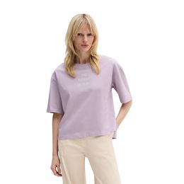 Marc O'Polo T-Shirt MARC O'POLO "aus reiner Bio-Baumwolle", Damen, Gr. L, dusty lavender, Obermaterial: 100% Baumwolle, bedruckt, Basic, regular fit, Shirts T-Shirt