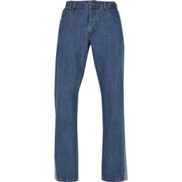 Bequeme Jeans Urban Classics "Urban Classics Herren Organic Triangle Denim", Herren, Gr. 40, Normalgr&ouml;&szlig;en, midindigo washed, 50% Baumwolle, 50% Baumwolle (Bio), unifarben, normal, Jeans