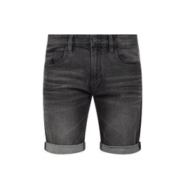 Jeansshorts INDICODE "Jeansshorts IDQuentin", Herren, Gr. M, N-Gr, grau (dunkelgrau), Web, Obermaterial: 98% Baumwolle CO. 2% Elasthan EL., unifarben, Basic, regular fit kurz, Jeans Jeansshorts