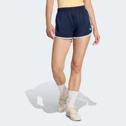 Shorts adidas originals "3-STREIFEN SPRINTER", Damen, Gr. XXL, N-Gr, night indigo, sanftes wei&szlig;, normal, gr., Obermaterial: 97% Polyester, 3% Elasthan, Hosen Shorts