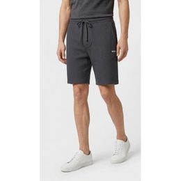 BOSS Herren BOSS Pyjamashorts &raquo;Waffle Shorts&laquo; blau M, N-Gr