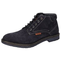 Schn&uuml;rboots Lerros, Damen, Gr. 41, blau (navy), Leder, Schuhe Schn&uuml;rboots, Business Schuh, Schn&uuml;rboots mit Blockabsatz
