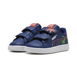 Sneaker Puma "Smash 3.0 Dino Sneakers Kinder", M&auml;dchen, Gr. 19, blau jewel gr&uuml;n fruit amarena orange, Obermaterial: Textil, Synthetik. Futter: Textil. Innensohle: Textil. Laufsohle: Gummi, Schuhe Sneaker