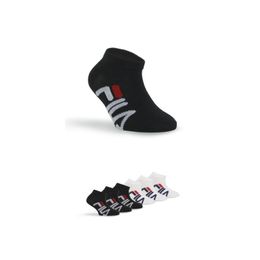 Fila Herren Sneakersocken &raquo;JUNIOR UNISEX INVISIBLE SOCKS&laquo; 6 Stk. tlg. mit Logoschriftzug seitlich schwarz-wei&szlig; 31-34