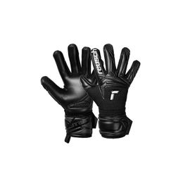 Torwarthandschuhe Reusch "Attrakt Infinity Evolution NC Junior", Kinder, Gr. 8, schwarz, 34% Polyester, 25% Latex, 3% Polyurethan, 2% Gummi, 1% Baumwolle, Handschuhe, mit atmungsaktiven Mesh-Eins&auml;tzen