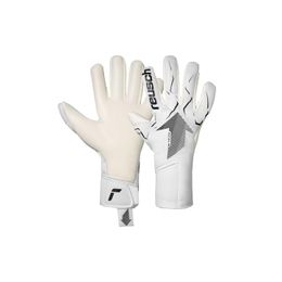 Torwarthandschuhe Reusch "Fastgrip Gold X", Damen, Gr. 10.5, wei&szlig;, schwarz, 53% Latex, 36% Polyester, 6% Polyurethan, 3% Polyamid, Handschuhe, mit AdaptiveFlex 2.0