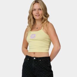 Kurzweste Santa Cruz "SUN DAZE VEST", Damen, Gr. M (10), celestial gelb, Obermaterial: 70% Baumwolle, 30% Polyester, Westen, aus Baumwolle und Polyester, f&uuml;r sportliche Aktivit&auml;ten