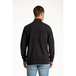 LINDBERGH Herren LINDBERGH Strickjacke mit Stehkragen und Rei&szlig;verschluss schwarz L