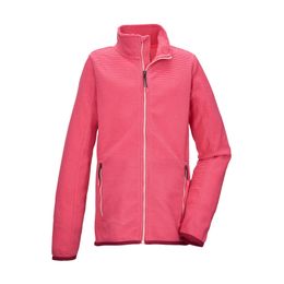 Fleecejacke Killtec "KOS 161 GRLS FLC JCKT", M&auml;dchen, Gr. 140, pink, Obermaterial: 100% Polyester, Jacken Fleecejacke, Leichte Fleecejacke mit hohem Kragen und sportlichem Design