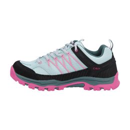 Wanderschuh CMP "KIDS RIGEL LOW TREKKING SHOES KIDS WP", Kinder, Gr. 39, opale, bubblegum, Leder, Synthetik, Schuhe Wanderschuh, wasserdicht