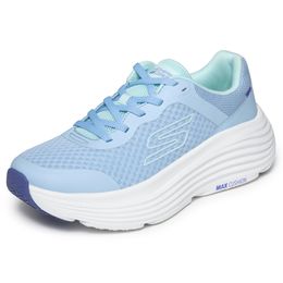 Sneaker Skechers "MAX CUSHIONING", Damen, Gr. 41, hellblau, Lederimitat, Mesh, Schuhe Sneaker, Laufschuh, Sportschuh, Schn&uuml;rschuh, Freizeitschuh mit Max Cushioning