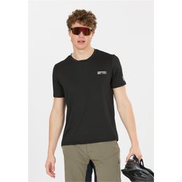 Funktionsshirt Endurance "Yorgos", Herren, Gr. L, schwarz, 86% Polyester, 14% Elasthan, bedruckt, normal, Rundhals, Shirts Funktionsshirt, Quick Dry