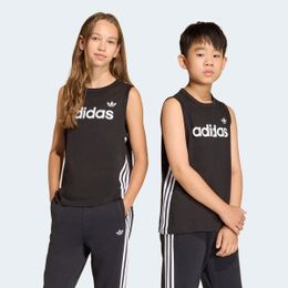Tanktop adidas originals "3S LO TANK TOP", M&auml;dchen, Gr. 152, schwarz, Obermaterial: 100% Baumwolle, normal, Rundhals, Tops Tanktop