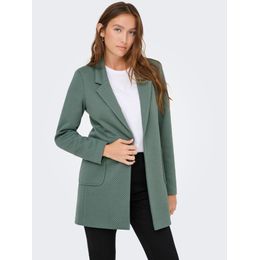 Langmantel Only "ONLBAKER-NEVARA LIFE L/S COATIGAN CC PNT", Damen, Gr. M, gr&uuml;n (balsam gr&uuml;n), Web, Obermaterial: 97% Polyester, 3% Elasthan, unifarben, regular fit, M&auml;ntel