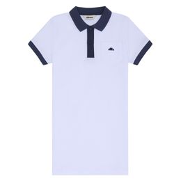 Polokleid Ellesse "RIBES POLO DRESS", M&auml;dchen, Gr. 128/134 (8/9), N-Gr, wei&szlig;, Obermaterial: 52% Baumwolle, 44% Polyester, 4% Elasthan, Kleider, f&uuml;r Kinder, f&uuml;r Sportmode, bequemer Tragekomfort