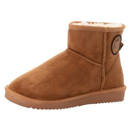 O`Neill Schlupfboots O'NEILL "BESIANA WOMEN MID", Damen, Gr. 36, braun (chestnut), Synthetik, Schuhe Schlupfboots, Winterboots, Snowboots, Winterschuhe