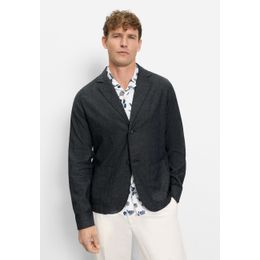 Langarmhemd OLYMP "OLYMP Casual, Overshirt", Herren, Gr. 3XL, Normaler Arm, marine, 55% Leinen, 45% Baumwolle, Hemden