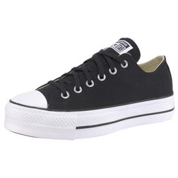 Sneaker Converse "CHUCK TAYLOR ALL STAR PLATFORM CANVAS", Damen, Gr. 36, schwarz-wei&szlig; (schwarz, wei&szlig;), Textil, Schuhe Sneaker