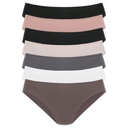 Vivance Damen Jazz-Pants Slips 7er-Pack, in frischen und gedeckten Farben bunt 32/34