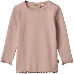 Wheat M&auml;dchen Wheat Langarmshirt &raquo;Rib T-Shirt L/S Ida&laquo; rosa 80