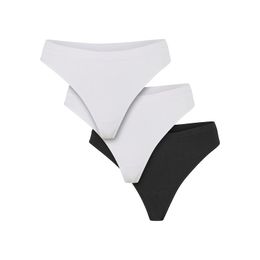 Urban Classics Damen Urban Classics Panty &raquo; Ladies Rip Tanga 3-Pack&laquo; L
