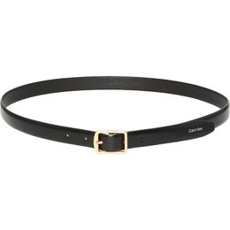 Calvin Klein Jeans Damen Lederg&uuml;rtel &raquo;CLASSIC SQUARE BUCKLE BELT 20MM&laquo; Gr&ouml;&szlig;enverstellbar schwarz