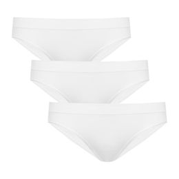 Jockey Damen Bikinislip &raquo;Seamfree Core&laquo; 3er Pack, atmungsaktiv, ohne Seitenn&auml;hte wei&szlig; S