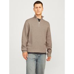 Jack & Jones Jack & Jones Herren Troyer &raquo;JPRBLAMILANO STITCH KNIT HALF ZIP SN&laquo; Baumwolle, relaxed fit S