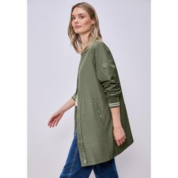 Street One Damen Street One Langjacke ohne Kapuze bequeme Passform, 2‐Wege‐Rei&szlig;verschluss 40