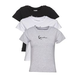 Karl Kani Damen T-Shirt &raquo; Damen Small Signature 3-Pack Essential Tight Tee&laquo; 1 Stk. XS