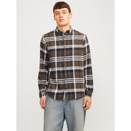 Jack & Jones Jack & Jones Herren Karohemd &raquo;JJECLASSIC AUTUMN CHECK SHIRT LS SN&laquo; gr&uuml;n XS, N-Gr