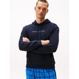 Tommy Hilfiger Underwear Herren Hoodie, mit Stickerei, Regualr Fit, mit K&auml;ngurutasche, im l&auml;ssigen Design blau S (48)