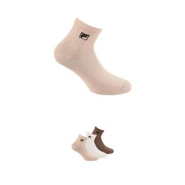 Fila Damen Kurzsocken &raquo;UNISEX QUARTER PLAIN SOCKS&laquo; 3 Paar tlg. mit eingestrickem Logo 39-42