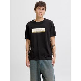 Jack & Jones Jack & Jones Damen T-Shirt &raquo;JORINWOOD BLOCK BRANDING TEE SS CN&laquo; schwarz S