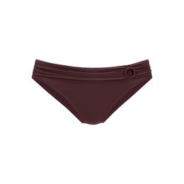 s.Oliver Damen s.Oliver Bikini-Hose &raquo;Rome&laquo; mit Umschlagbund braun 36, N-Gr