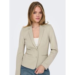 Only Damen Only Jerseyblazer &raquo;ONLPOPTRASH &ndash; 2-Knopf Blazer mit taillierter Silhouette&laquo; regular fit, Milano Rib, Materialmix, Reverskragen, unifarben 